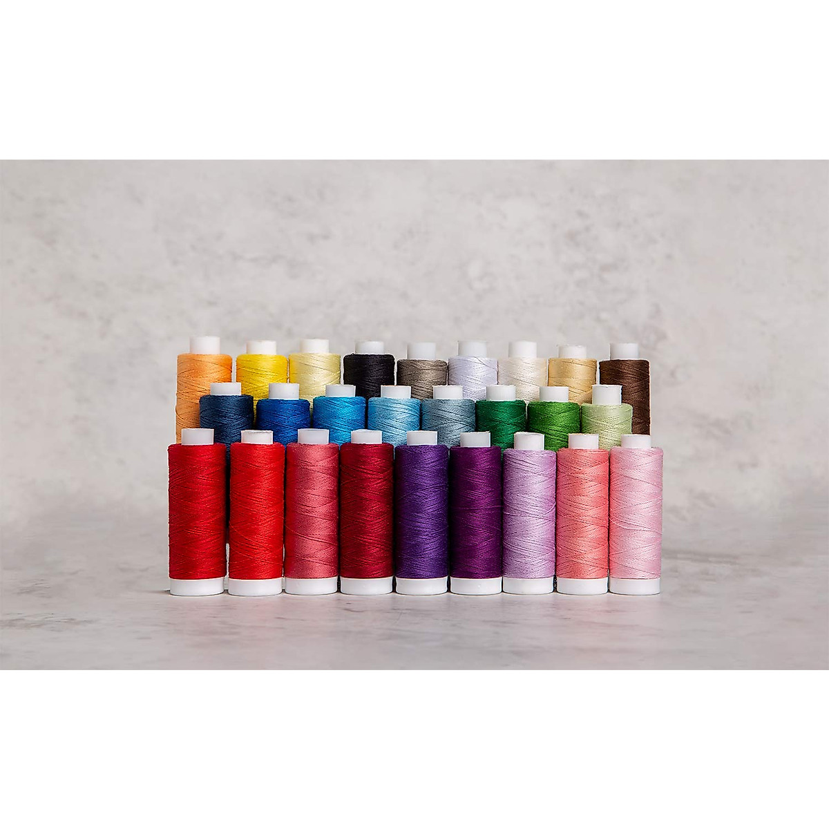 Connecting Threads 100% Cotton Essential Thread Set - 26 Spools 220 Yards Each with Carrier