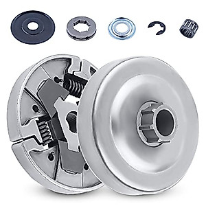 Adefol Chainsaw 3/8"-7 Clutch Drum Rim Sprocket Kit for Stihl MS660 066 064 MS640 MS661 Replacement Parts with Washer E-Clip Needle Bearing