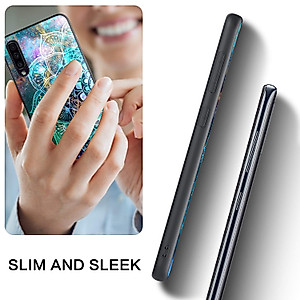 BENTOBEN Case for Samsung Galaxy A50 / A50s / A30s Case (2019), Slim Fit Glow in The Dark Soft Flexible Bumper Protective Shockproof Anti Scratch Cases Cover for Samsung Galaxy A50, Mandala in Galaxy