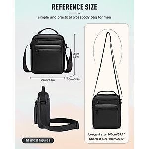 WEPLAN Crossbody Bag for Men, mini man purse,Travel Messenger Shoulder Bag for Men, Small Side Bags for Mens