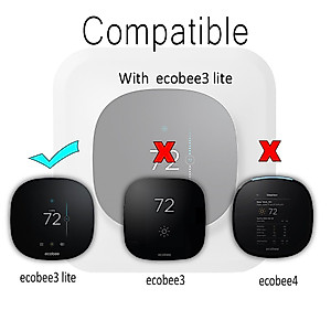 Wall Plate Bracket Cover for Ecobee3 lite Smart Wi-Fi Thermostat (White)