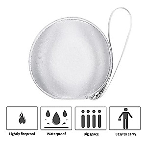 Khanka Hard Travel Case Replacement for UCOMX Nano Magnetic 2 in 1 Wireless Charger, Wireless Folding Charging Station, Case Only (White)