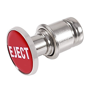 2Pcs EJECT NITROUS Button Cigarette Lighter Replacement Cover,Fire Missiles Button Cigarette Lighter Cover,12V Power Source Fits Most Automotive Vehicles (EJECT + NITROUS)
