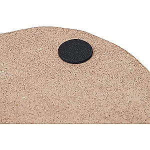 Juvale 6 Pack Round Textured Print Wooden Coasters for Drinks and Tabletops, Rustic Home Decor (3.9 in)