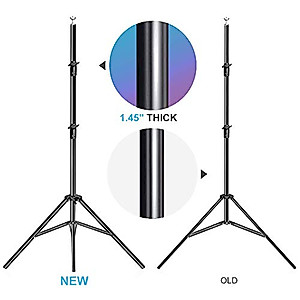 LimoStudio (Heavy Duty) 12.4 ft. Wide x 10 ft. Tall Backdrop Stands, High Stability with 1.45" Thick Pole, Adjustable Width & Length, Background Support System Kit with Super Spring Clamps, AGG1782