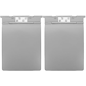 MAGICLULU 2pcs Case Folder Filing Box Profile Hardboard Hanging File Folders Paper Folder Digital Writing Pad Office Folders Clipboards Exam Paper Base Nurse Writing Board Abs Tray A4 Grey