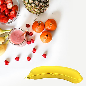 SUMELA Banana Keeper Guard, Reusable Outdoor Travel Case, Banana Protector, Kitchen Gadgets… BPA-FREE Storage Pod, Storage Box for Picnic Camping, Keep Fresh