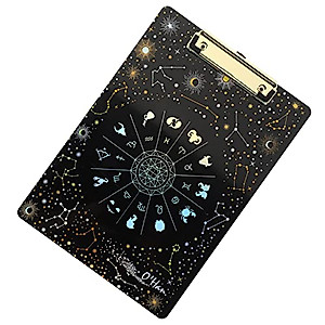 Ciieeo Plastic Folders 2pcs Convenient Document Profile Practical Holder Conference Nurse with Exam Paper Case Writing Storage Fashion Size Clipboard Portable Office Clip Pattern Plastic