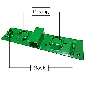 ANISUN John Deere Tractor Bucket Hooks Bolt On Grab Hook Fit for John Deere 1025R 2032R 3320 2520 3020e Loader Bucket Hooks
