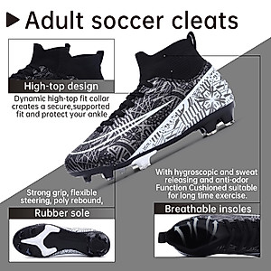 Mens Soccer Cleats Women Football Cleats Soccer Shoes for Big Boy Tacos de Futbol para Hombre High Top Football Shoes Zapatos de Futbol para Hombres Professional Training Football Boots AG FG