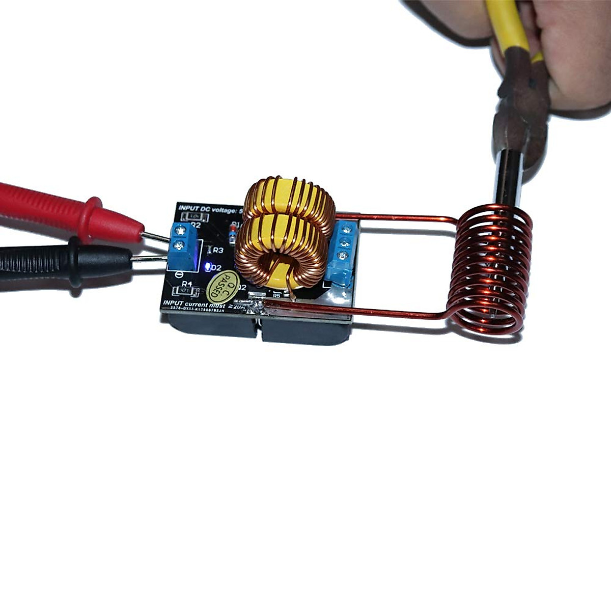 Treedix 5-12V ZVS Low Voltage Induction Heating Power Supply Module with Coil Power Supply Heating Power Supply Module