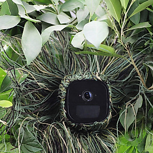 Ghillie Skin Compatible with Arlo GO Smart Security Home Camera, Ghillie Cover for Arlo GO Wire-Free Cameras, Camouflage
