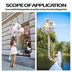 30PCS Cow Balloons Funny Cow Print Balloons For Children's Party Western Cowboy Theme for Kids Birthday Party Favor Supplies Decorations…