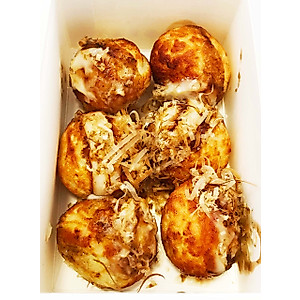 Heaunzy Japan large aperture takoyaki pan,cake mold baking pan,making masa (rice pancake),fry eggs,Poffertjes pan,Appam pan,Banh khot pan,Masa pan,cupcake pan,takoyaki maker,Nonstick,0.95kg(7 Hole)