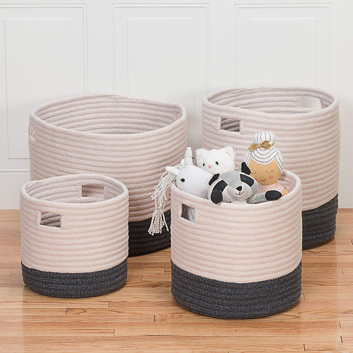 Colonial Mills Cortland Basket - Slate 14"x14"x14"