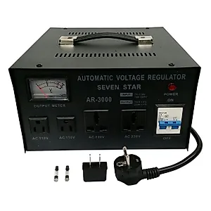 SEVENSTAR AR 3000 3000-Watt Heavy Duty Voltage Regulator/Stabilizer with Built-in Voltage Transformer