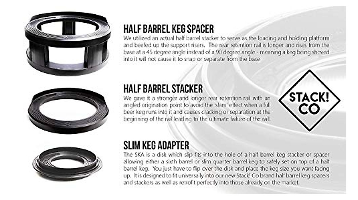 Half-Barrel Keg Stacker: Double Cooler Space & Stack Safely