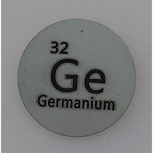 Germanium (Ge) 24.26mm Metal Disc 99.999% Pure for Collection or Experiments
