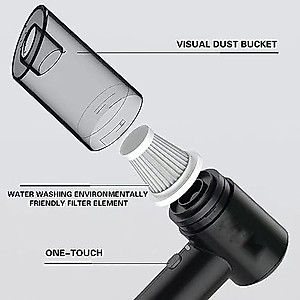 Upgraded Version of The Wireless Home Car Vacuum Cleaner, 120W Strong Suction Handheld Vacuum Cleaner, Portable Small Vacuum Cleaner