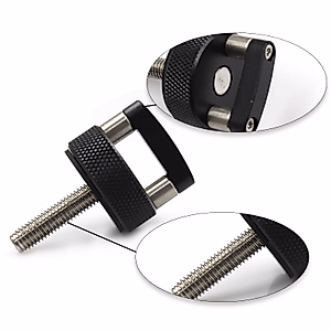 Sewtanc Hard Top Quick Removal Fastener Thumb Screw Nuts Tie-Down D-Rings For Compatible Jeep Wrangler TJ JK 2007-2022(black)