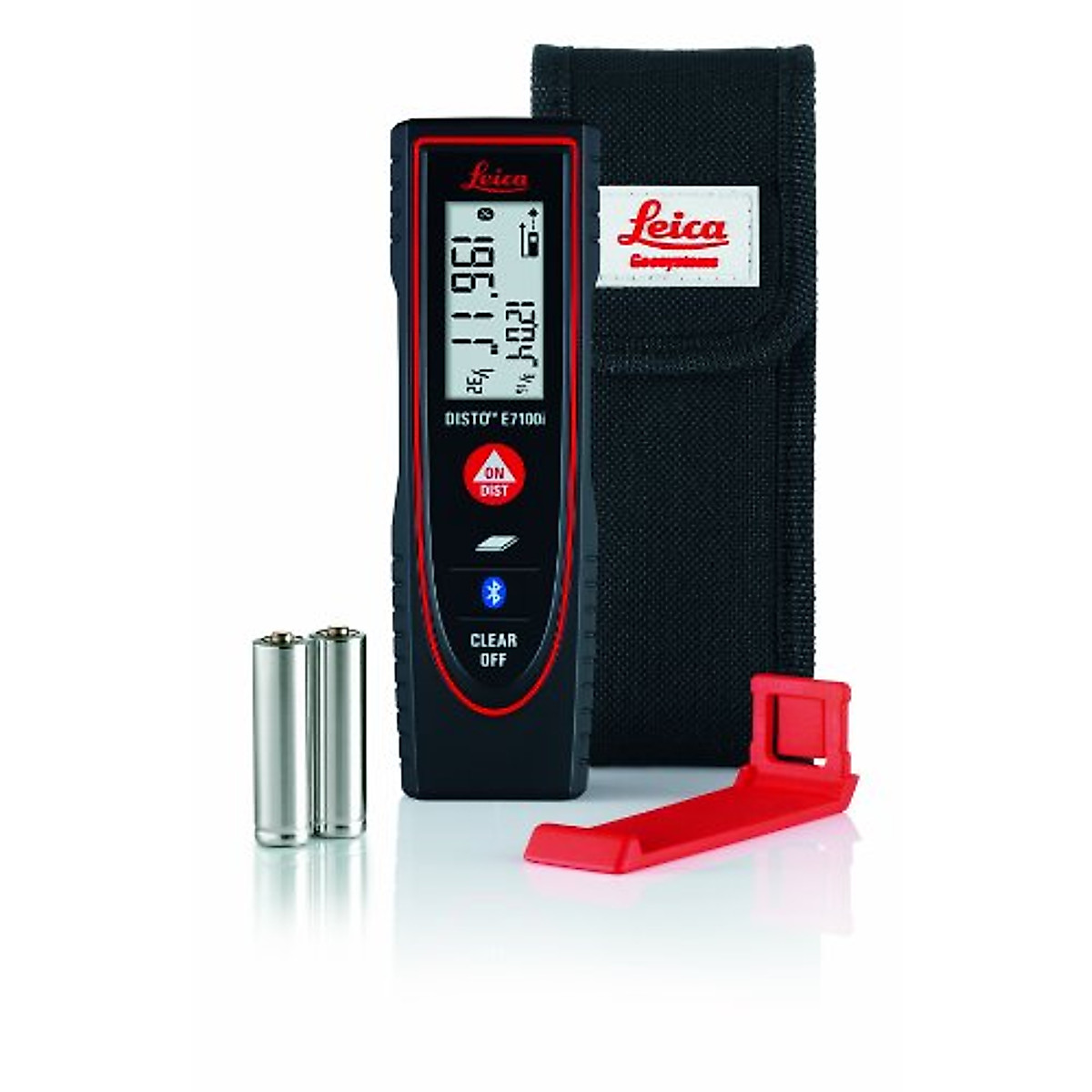 Leica DISTO E7100i 200ft Laser Distance Measure with Bluetooth, Black/Red