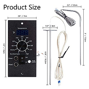 Digital Pro Controller for Traeger Grill Replacement Parts with Meat Probes and Temperature Sensor
