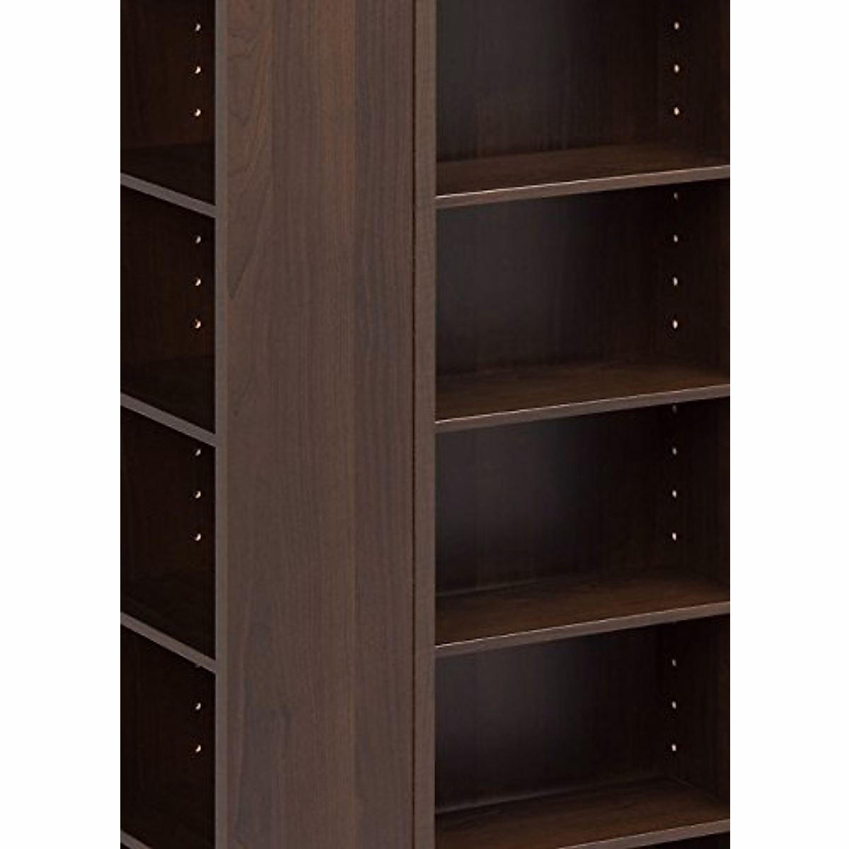 Prepac Large Four-Sided Spinning Tower Storage Cabinet, Espresso