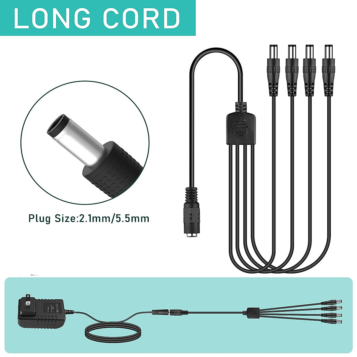 KONKIN BOO Replacement AC Adapter for Lemax # 74707 4.5 Volt Spooky Town Accessory Switching Power Cord