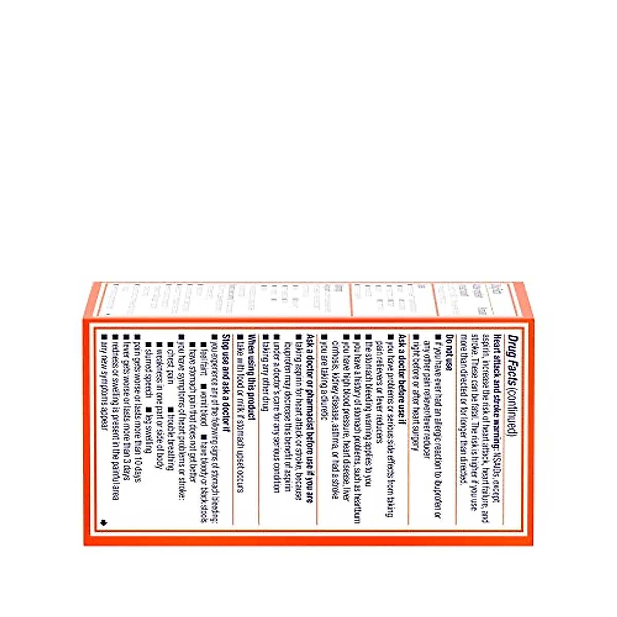 Motrin IB-Ibuprofen Pain Reliever Tablets 200 mg - 100 Coated Caplets (Pack of 3)