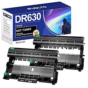 DR630 Drum Replacement (Not Toner) - Replacement for Brother DR-630 Drum Unit for Brother HL-L2300D HL-L2340DW HL-L2360DW HL-L2380DW DCP-L2540DW DCP-L2540DW MFC-L2705DW MFC-L2707DW Printer (2 Black)