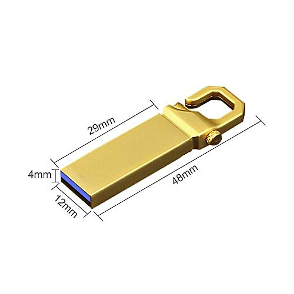 Simyoung USB Flash Drive 32GB USB 3.0Waterproof Drive Memory USB Stick - Gold