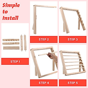 2PCS Ribbon Storage Racks, Wooden Ribbon Holders, Ribbon Storage Stands, Ribbon Rack Organizers for Gift Wrapping Paper, Cellophane, Vinyl Rolls, Arts and Crafts Items