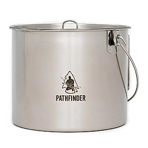 The Pathfinder School Stainless Steel Bush Pot and Lid Set (120 ounce)