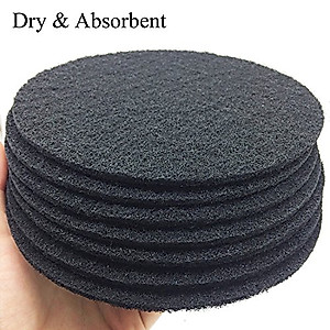 12 Pack Charcoal Filters for Kitchen Compost Bin Pail Replacement Filter Countertop Home Bucket Refill Sets, Round