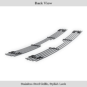 APS Compatible with Ford Escape 2008-2012 Main Upper Stainless Steel Chrome 8x6 Horizontal Billet Grille Grill Insert F65783A