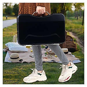 ZICANA BBQ Grill Portable Barbeque Grill Heavy Duty Folding Camping Stove BBQ Charcoal Grill Outdoor Cooking Picnic Barbecue Tools Picnic