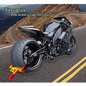 Zento Deals Security Tire Clamp - Heavy Duty Anti- Theft Vehicle Wheel Lock for Car Trailer