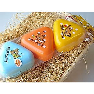Rilakkuma ONIGIRI CASE SET (3Pcs) | Rice Ball Case | LS-2 ( Japanese Import )