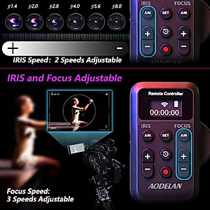 Wireless Camcorder LANC Remote Control for Sony and Canon with 2.5mm Jack or Remote Jack, Video Zoom, Focus, IRIS and Recording Wireless Remote Controller for Canon Vixia HF G40, G50, G70, G60, XA11