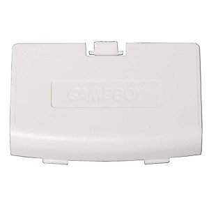 Melody Sophia Battery Cover Shell Replacement for GBA Controller Back Door Lid(White)