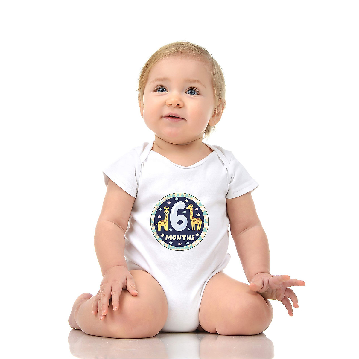 Friendly Animals Baby Monthly Stickers. 12 Large, Adorable Style Animal and Nature Designs for The First 12 Months. Ideal as a Gift for Baby Shower