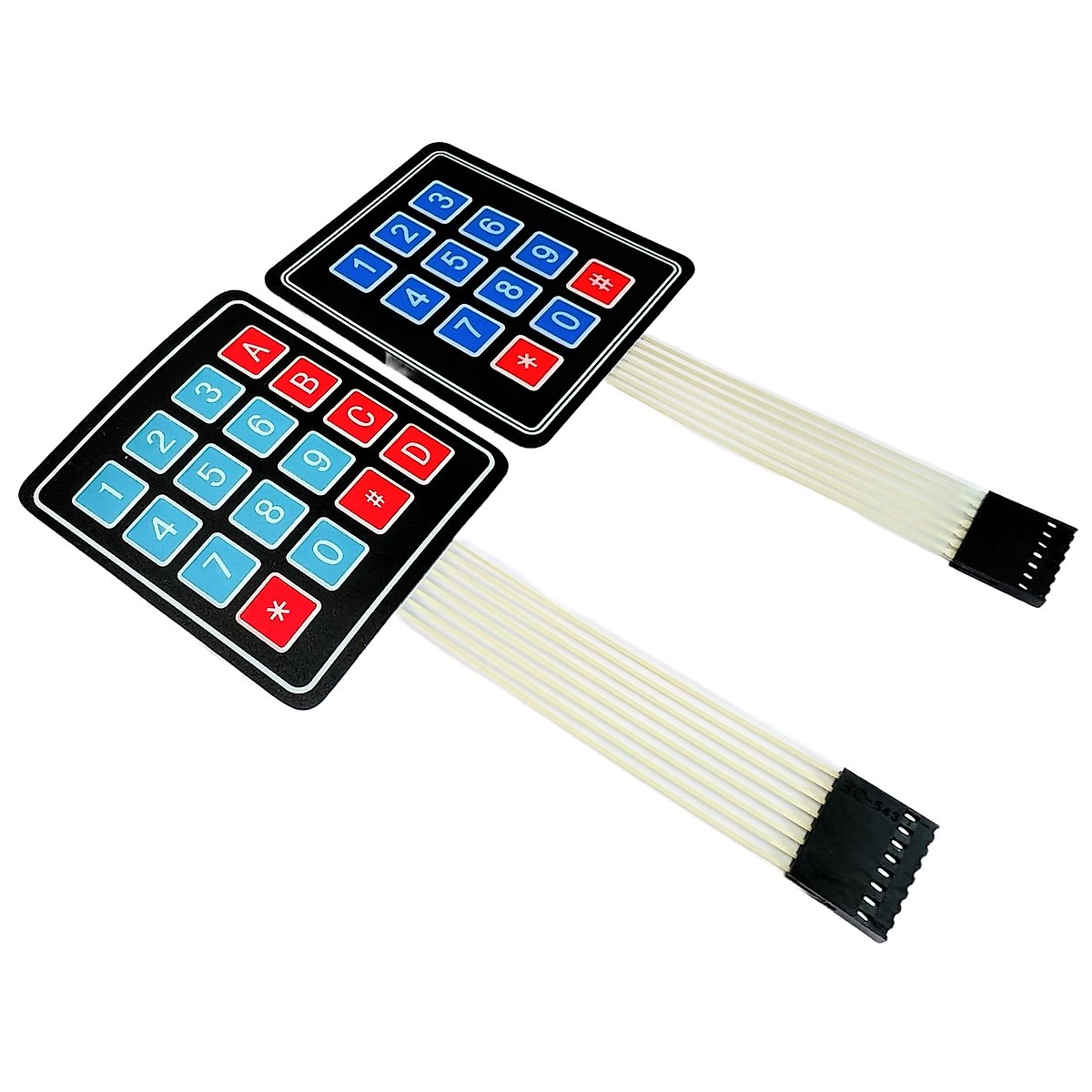 DIYables 3x4 4x4 Membrane Matrix Keypad for Arduino, ESP32, ESP8266, for Raspberry Pi