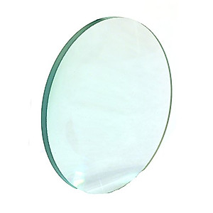 Double Convex Lens, 200mm Focal Length, 3" (75mm) Diameter - Spherical, Optically Worked Glass Lens - Ground Edges, Polished - Great for Physics Classrooms - Eisco Labs