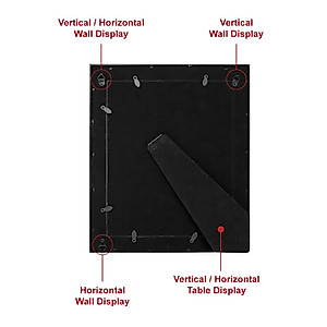 Isaac Jacobs Velvet Picture Frame with Metallic Gold Double Border, Photo Frame, Horizontal & Vertical, Made for Tabletop & Wall Display, for Home and Office (8x10, Red)