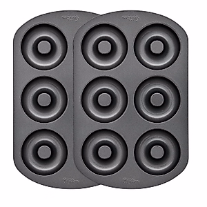 Wilton Non-Stick 6-Cavity Donut Baking Pans, 2-Count