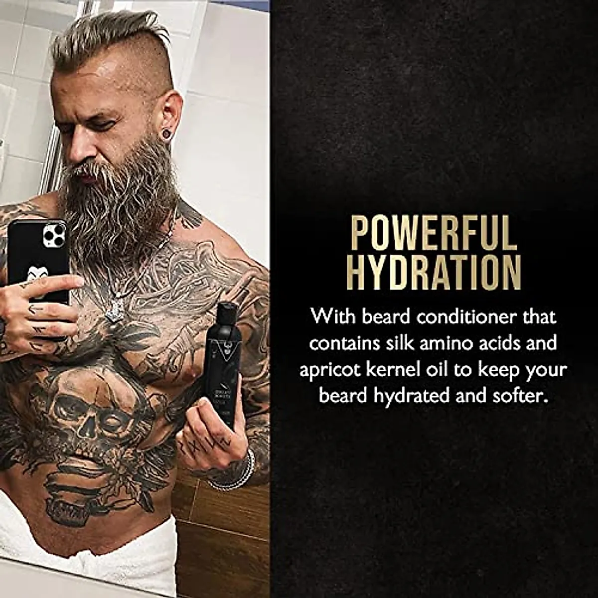 The Beard Struggle - Marksman's Beard Conditioner - Silver Collection , Alfheim's Forests - Nourish, Softens, & Strengthens Beard - Radiance Beard Conditioner for Men (8 Fl oz)