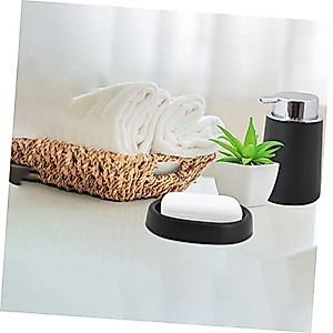 Zerodeko 3 Sets Bathroom Set Soap Dish Tumbler Rinsing Cup Bath Accessories Makeup Accessories Makeup Tray Makeup Stuff Simple Bathroom Wash Accessories Dressing Table 4 Piece Set Plastic