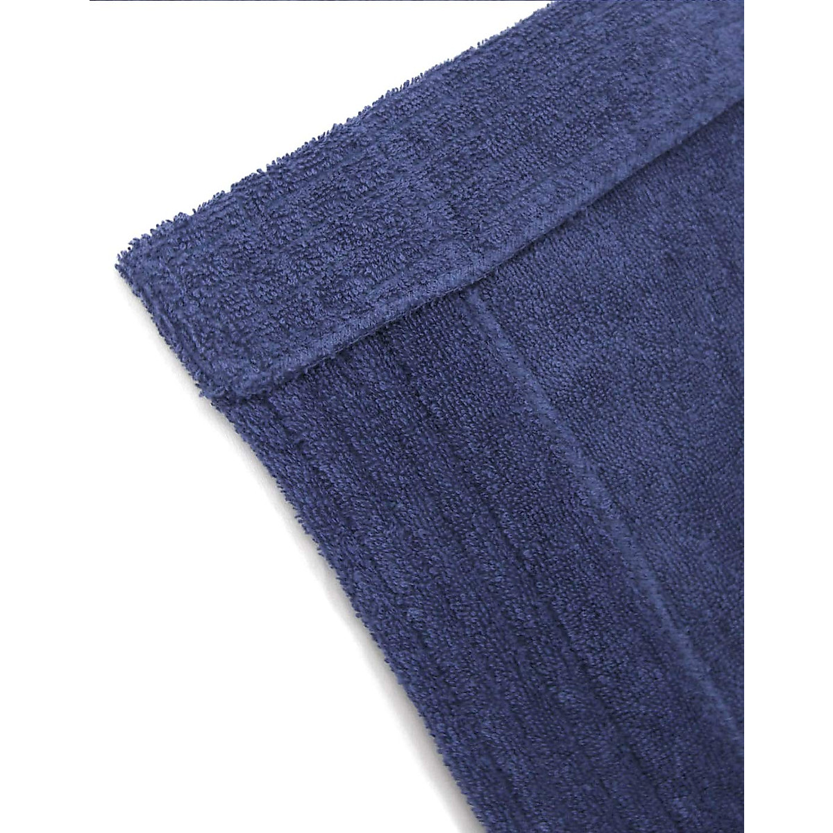 Ramesses Bathrobe Mens,Premium Thick Terry Cloth Bathrobe,Towel Bath robe Long–Staple Combed Men's Cotton Robe(Navy)