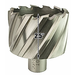 Steel Dragon Tools 2-1/4" x 2" High Speed Steel Annular Cutter with 3/4" Weldon Shank