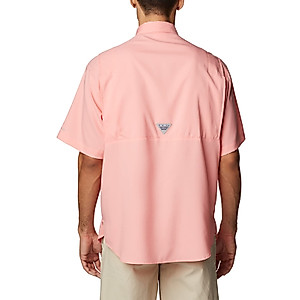 Columbia Men's PFG Tamiami II UPF 40 Short Sleeve Fishing Shirt, Sorbet, Large
